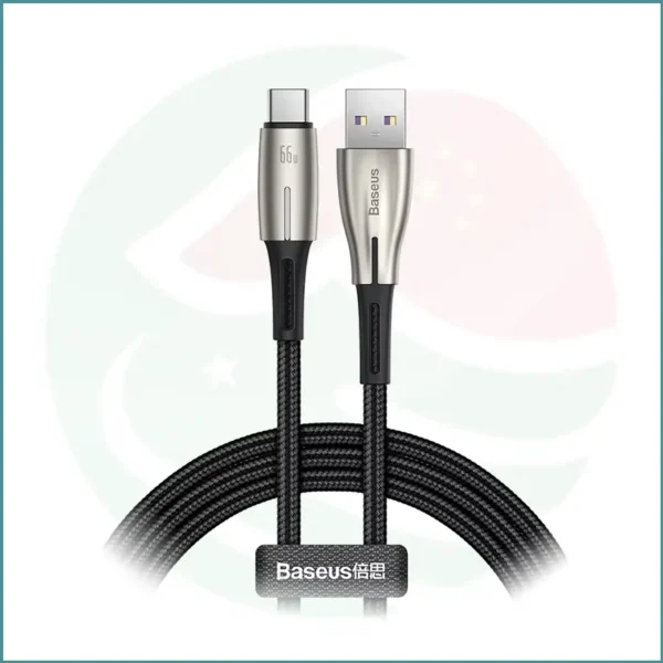 Baseus USB to Type-C Cable | LED Indicator | 66W SuperCharge | Water ...