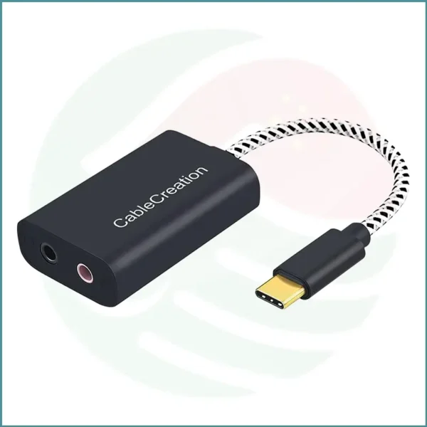 CableCreation USB‑C External Sound Card | 3.5mm Audio Jack | Microphone ...